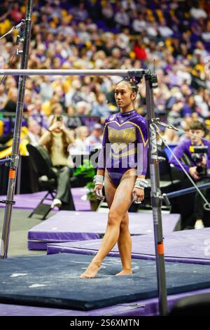 Baton Rouge, LA, USA. 17th Feb, 2023. LSU's KJ Johnson competes on the ...