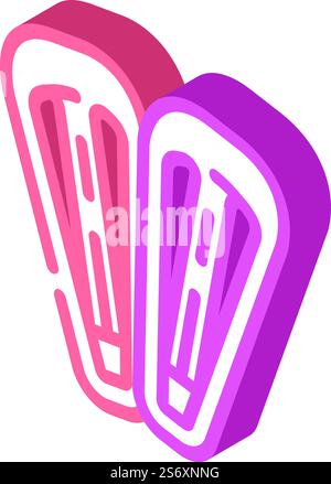 elegance hair pin isometric icon vector illustration Stock Vector Image ...