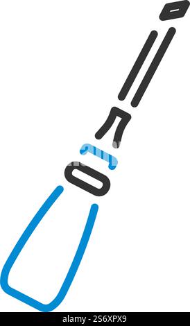 Chisel Icon. Editable Bold Outline With Color Fill Design. Vector ...