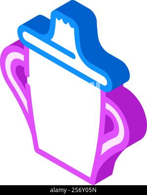 children glass cup isometric icon vector illustration Stock Vector ...