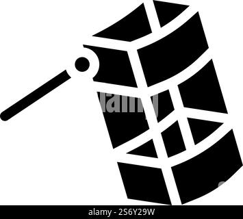 box kite glyph icon vector. box kite sign. isolated symbol illustration ...