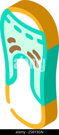 elegant slippers isometric icon vector illustration Stock Vector Image ...