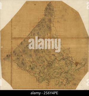 Map of Greene County, Virginia Stock Photo - Alamy