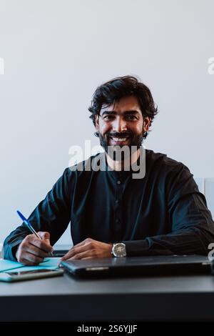 Pakistani Business man in the office. Young business man with ...