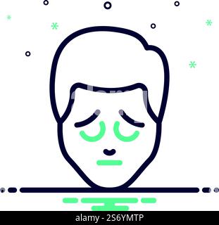 Icon for sad, nostalgic Stock Vector Image & Art - Alamy