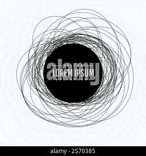 abstract scribbled frame illustration Stock Vector Image & Art - Alamy