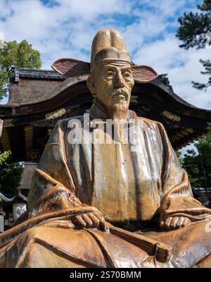 Statue of Toyotomi Hideyoshi at the Toyokuni Shrine Kyoto Japan Stock ...