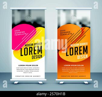 modern standee design in abstract style Stock Vector Image & Art - Alamy