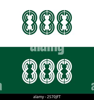 888 vector logo design Stock Vector Image & Art - Alamy