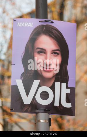 Election poster of the Volt party with the portrait of top candidate ...