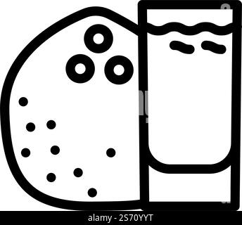 water coconut coco line icon vector illustration Stock Vector Image ...