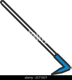 Hoe Icon. Editable Outline With Color Fill Design. Vector Illustration ...