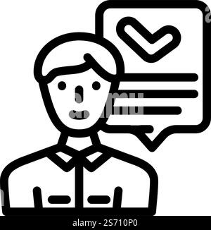 marketing qualified lead line icon vector illustration Stock Vector ...