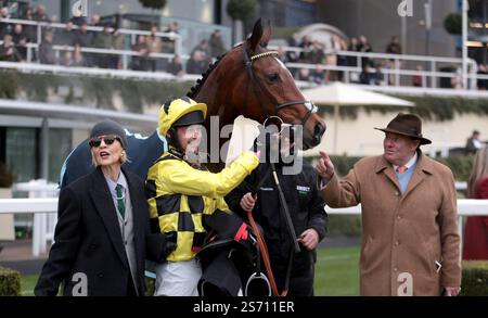 Nicky Henderson, trainer of Lulamba after winning the Betfair Henry ...