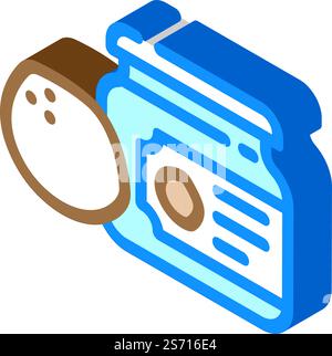 paste coconut tropical icon color illustration Stock Vector Image & Art ...