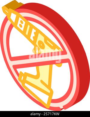 do not drill assembly furniture isometric icon vector illustration ...