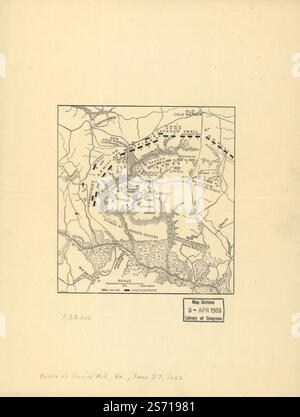 Map of the battle-field of Gaines's Mill, showing approximately the ...