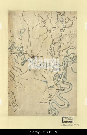 [Map of Arkansas Post, Ark.] 1863 by Pitzman Julius Stock Photo - Alamy