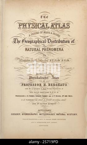 The physical atlas - a series of maps & notes illustrating the ...