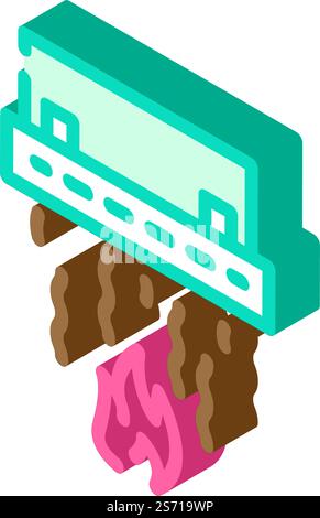 smoke filtration isometric icon vector illustration Stock Vector Image ...