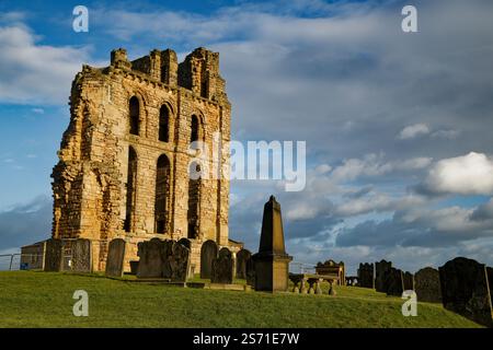 The gaunt and soaring ruins of the Presbytery of Tynemouth Priory ...