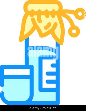 kefir milk product icon color illustration Stock Vector Image & Art - Alamy