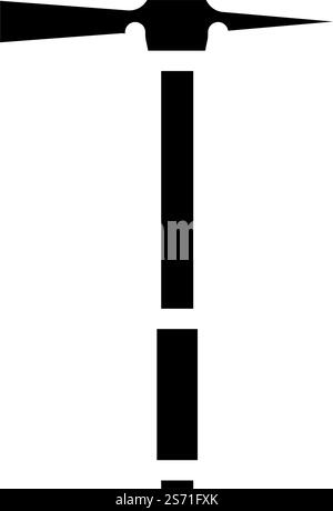 grub axe hatchet glyph icon vector illustration Stock Vector Image ...