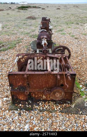 An old, rusty, dangerous boat left on the shore and occupied by Somali ...