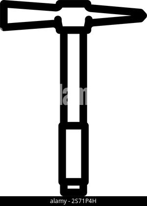 grub axe hatchet line icon vector illustration Stock Vector Image & Art ...