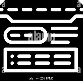 job folder glyph icon vector illustration Stock Vector Image & Art - Alamy