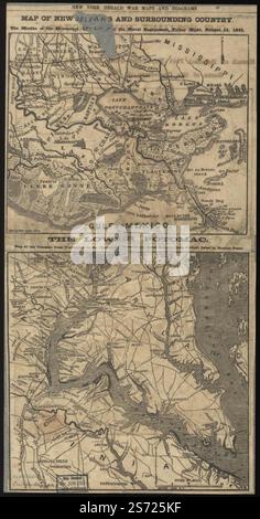 War maps and diagrams. 1861 Stock Photo - Alamy