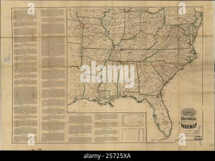 The historical war map. 1862 by Asher & Co Stock Photo - Alamy