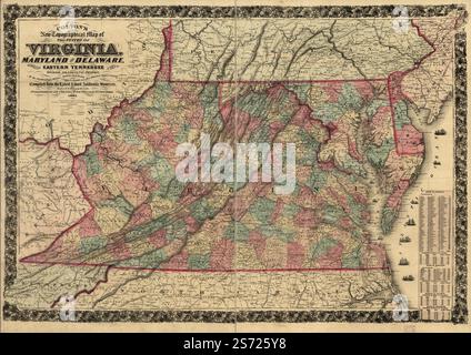 Military map of middle Tennessee and parts of East Tennessee and the ...