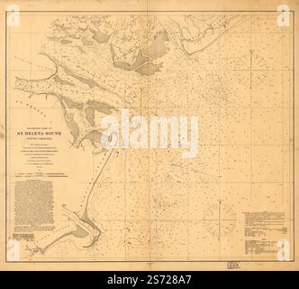 Preliminary chart of St. Helena Sound, South Carolina 1864 by United ...