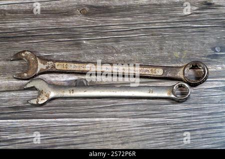 A small set of old hand pliers for household repairs Stock Photo - Alamy