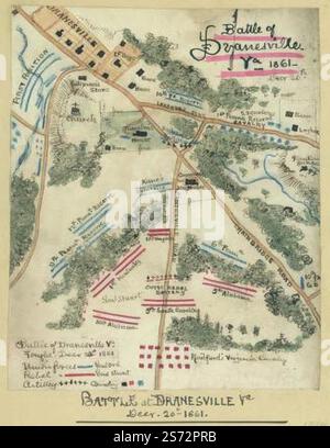 Battle at Dranesville, Va. Decr. 20th, 1861. 1861 by Sneden Robert Knox ...