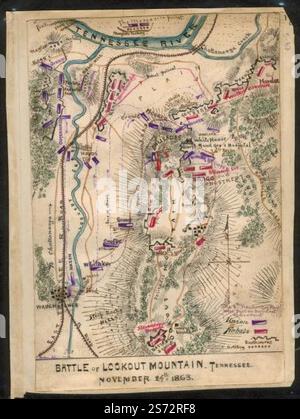 Battle of Lookout Mountain, Tennessee November 24th, 1863. 1861 by ...