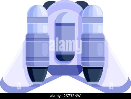Model jetpack icon cartoon vector. Career person. New science Stock ...