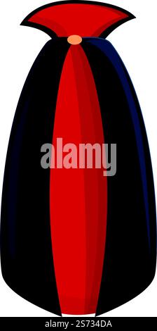Velvet cloak icon cartoon vector. Vampire hero. Back mantle Stock ...
