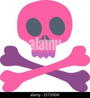 classic poison skull and crossbones in yellow warning danger triangle ...