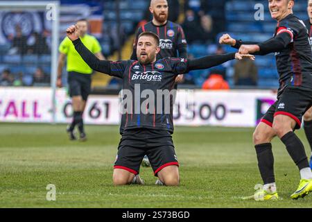 Josh Barrett of Aldershot Town celebrates his goal during the The Isuzu ...