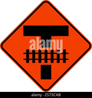 Highway Light Rail Transit Grade Crossing Sign Stock Vector Image & Art ...