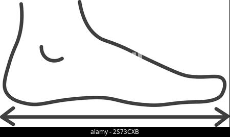 Dimensions and measurements of human feet vector Stock Vector Image ...