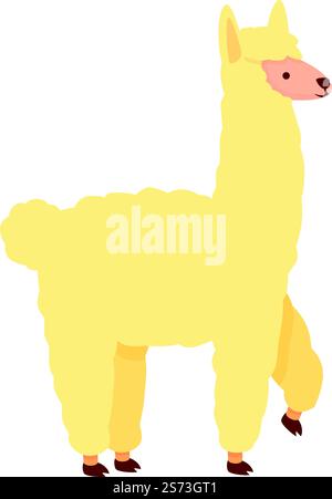 Chill lama icon cartoon vector. Cute animal. Baby print Stock Vector ...