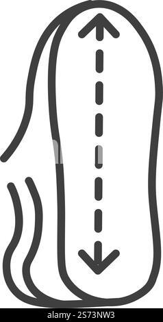 Dimensions of human feet, size chart of clothes Stock Vector Image ...