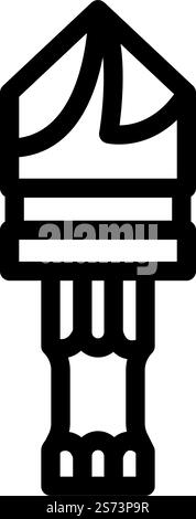 countersink drill bit line icon vector illustration Stock Vector Image ...