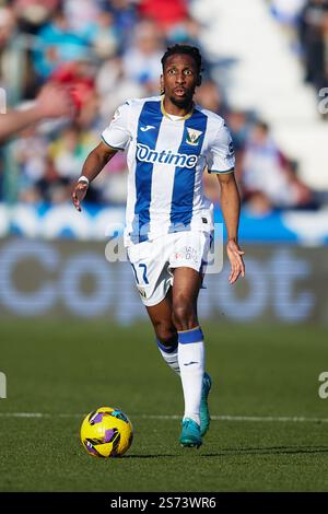 Yvan Neyou of CD Leganes in action during the Spanish League, LaLiga EA ...