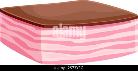 Raw lard icon cartoon vector. Pork meat. Steak bone Stock Vector Image ...