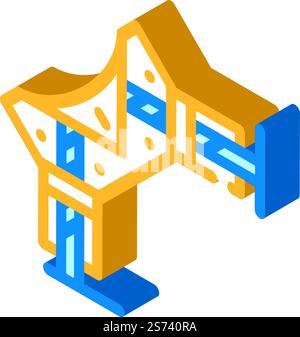 corner clamp isometric icon vector illustration Stock Vector Image ...