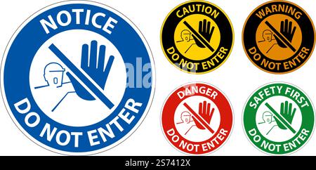 Do Not Enter Authorized Personnel Only Sign Stock Vector Image & Art ...